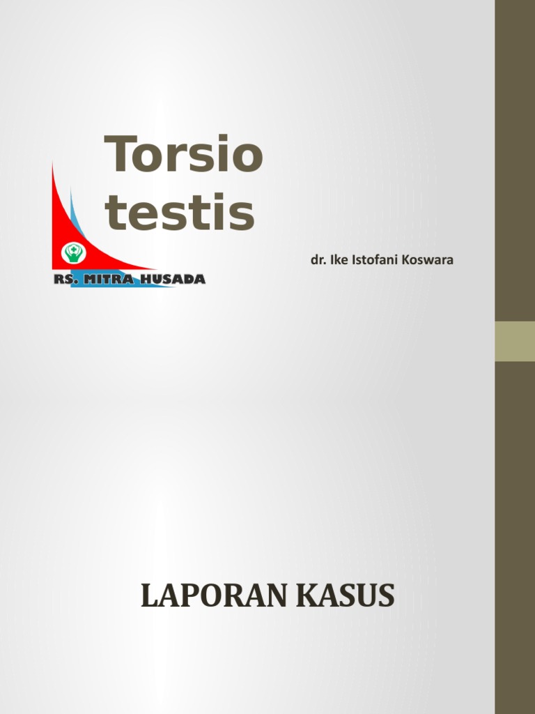 Torsio Testis | PDF