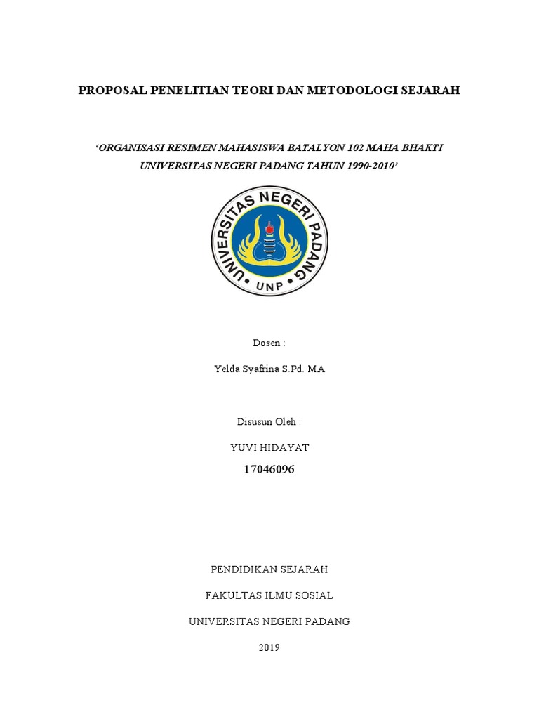 Eksistensi Resimen Mahasiswa UNP 1990-2010 | PDF