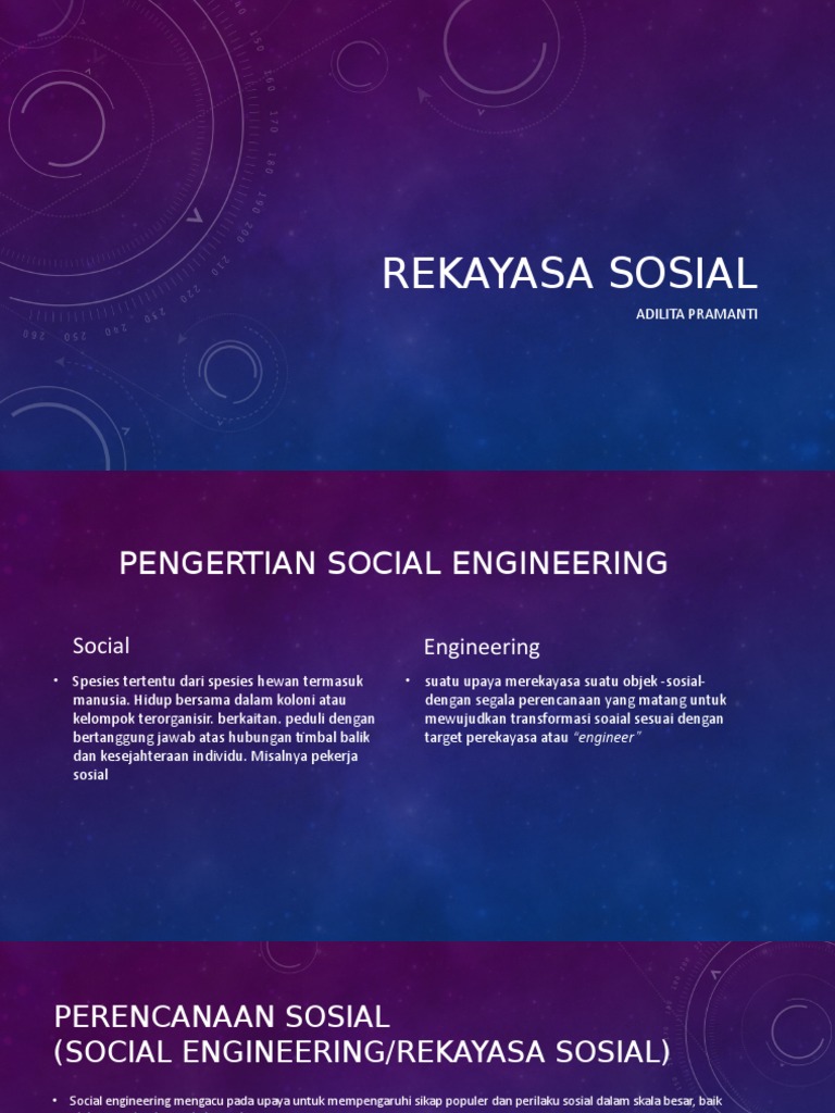 Rekayasa Sosial | PDF | Ilmu Sosial | Sains & Matematika