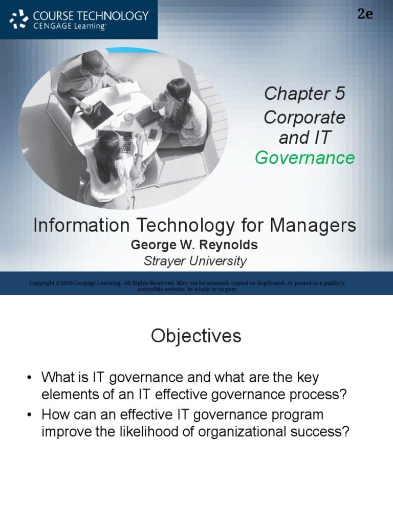 Chapter 5 Corporate and IT: Information Technology For Managers | PDF ...