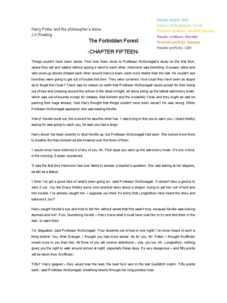 The Forbidden Forest - Chapter Fifteen-: Harry Potter and The ...