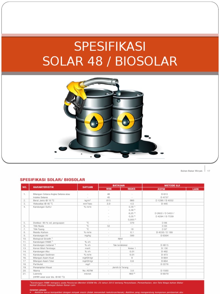 Spesifikasi Solar 48 | PDF