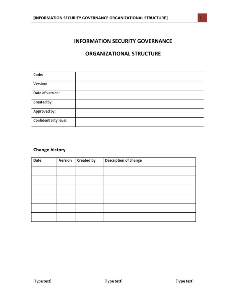 Information Security Governance Structure | PDF | Information Security ...