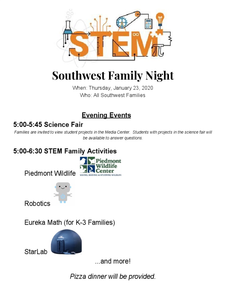 Stem Night Flyer | PDF | Games & Activities | Social Science