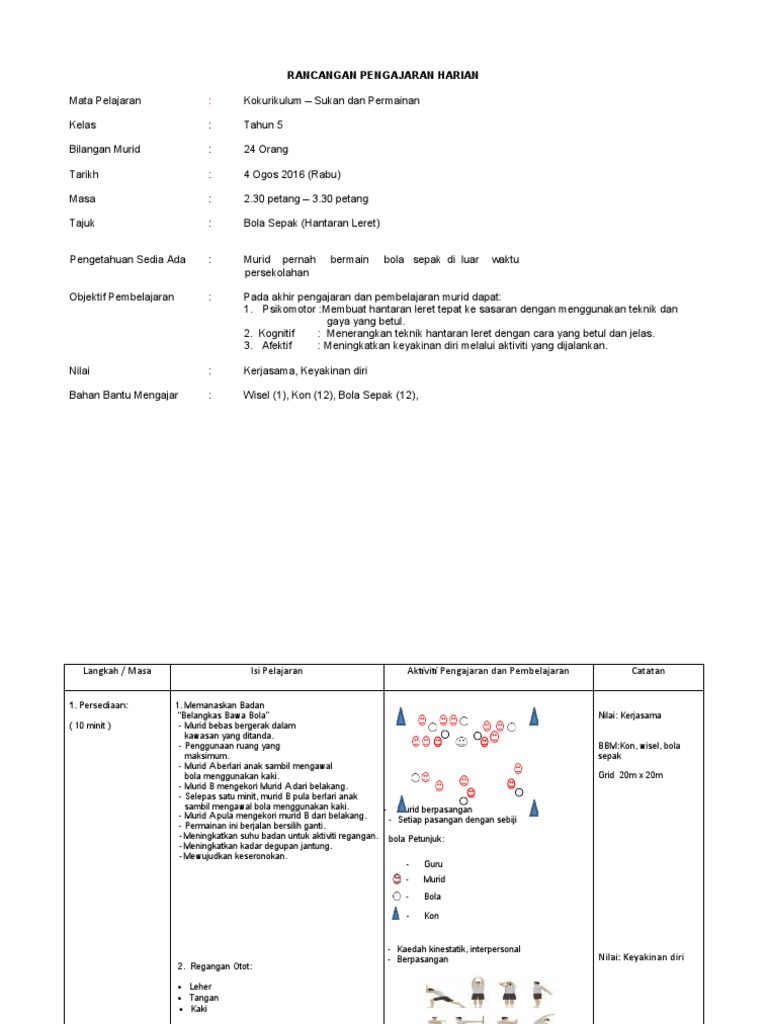 Contoh RPH KOKUM Semua Aktiviti | PDF
