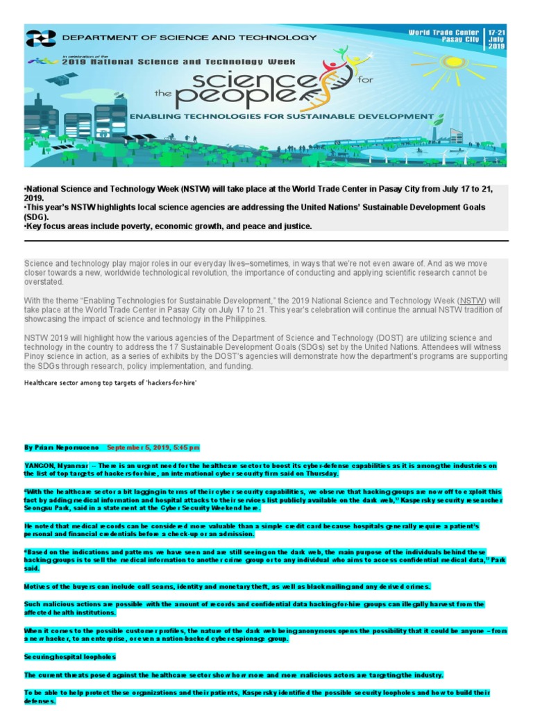 National Science and Technology Week | PDF | Electrolyte | Salt (Chemistry)