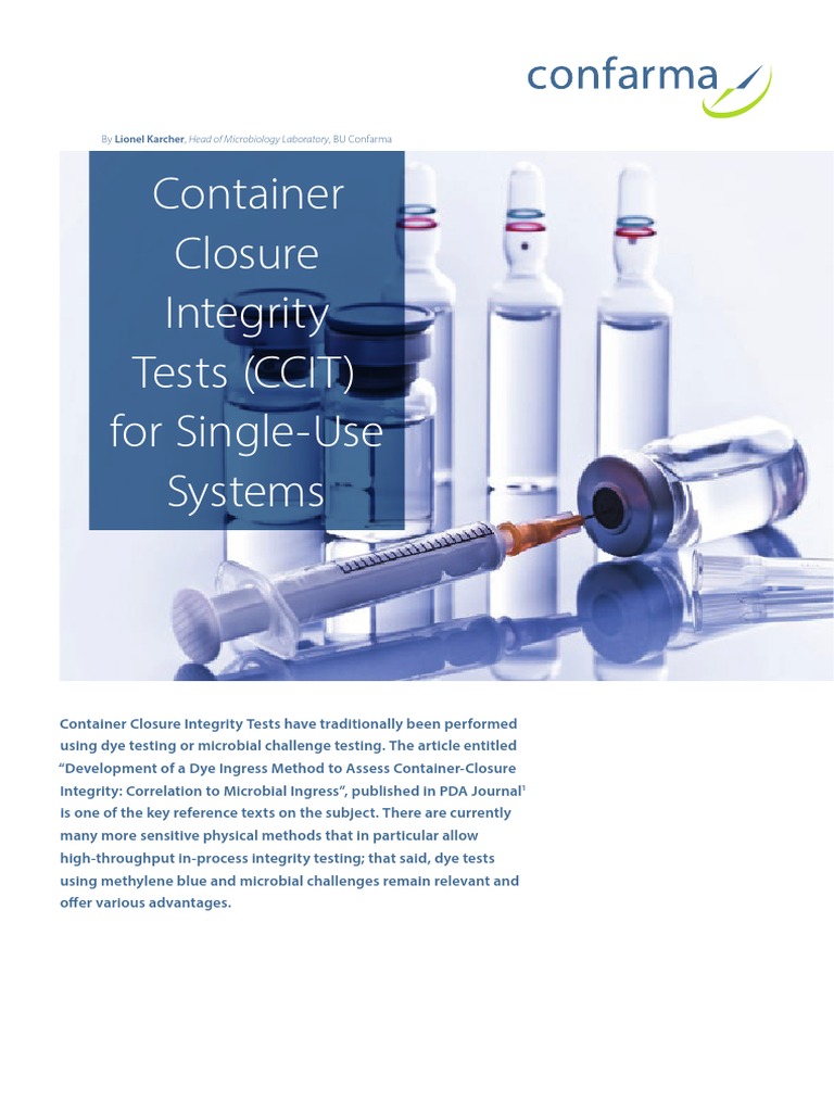 Container Closure Integrity Tests CCIT | Download Free PDF | Growth ...