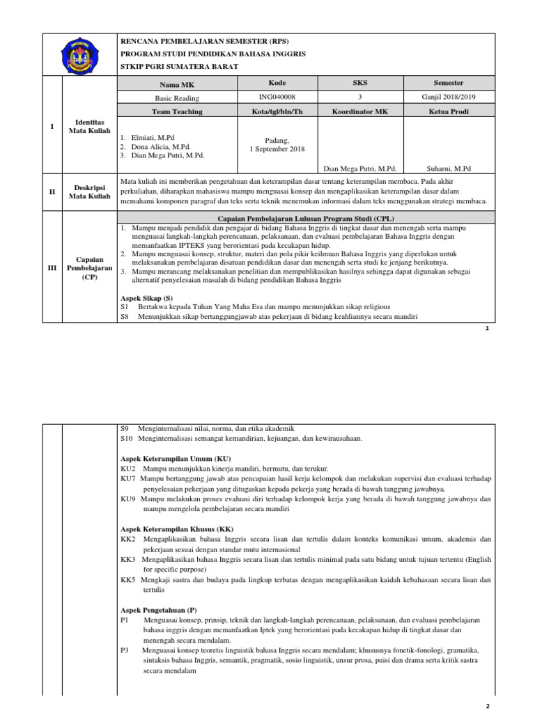RPS Basic Reading | PDF