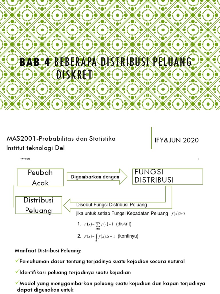 Peluang Diskret PDF | PDF