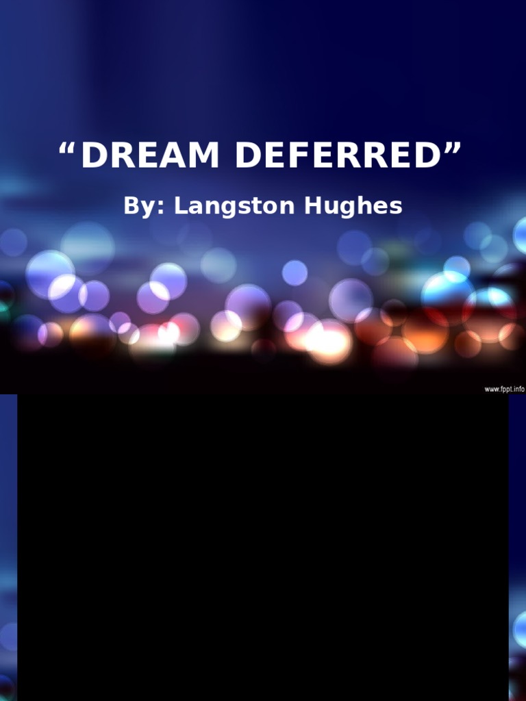 Exploring "Dream Deferred" Themes | PDF | Career & Growth | Language ...