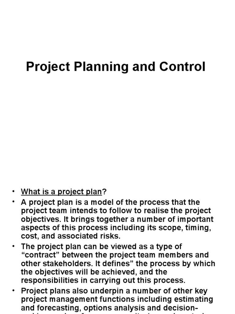 Project Planning and Control | PDF | Risk | Business