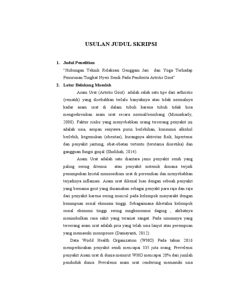 Usulan Judul Skripsi | PDF