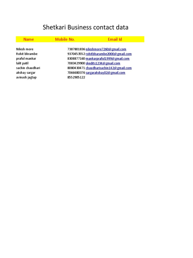 Shetkari Business Data | PDF