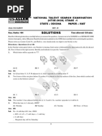NSAT 2020 Class X Question Paper | PDF | Velocity | Acid