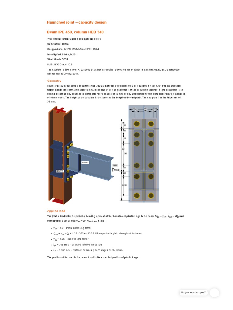 Haunched Joint Design Analysis | PDF | Bending | Beam (Structure)