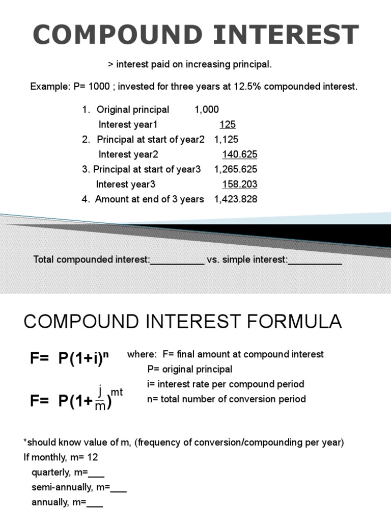 4B WK Compound Interest | PDF | Compound Interest | Interest