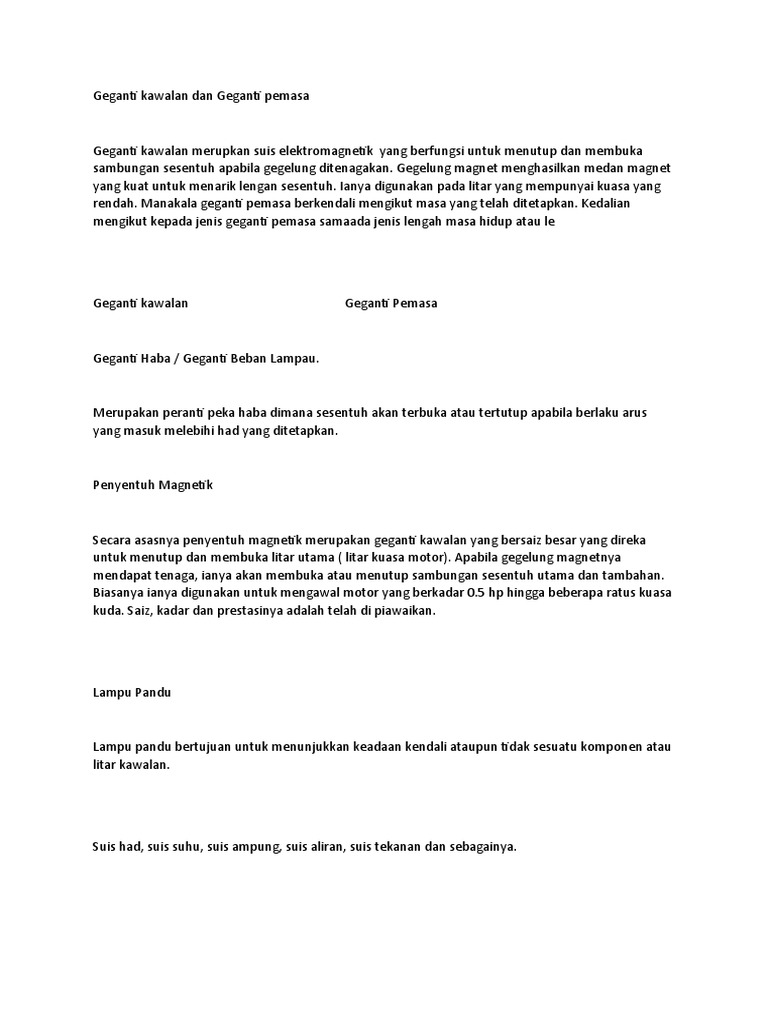 Geganti Kawalan Dan Geganti Pemasa | PDF