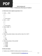 CBSE Clas 7 Maths Worksheet - Data Handling | PDF | Arithmetic Mean ...