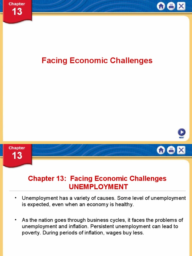 Econ ch13 Facing-Economic-Challenges | PDF | Unemployment | Social Science