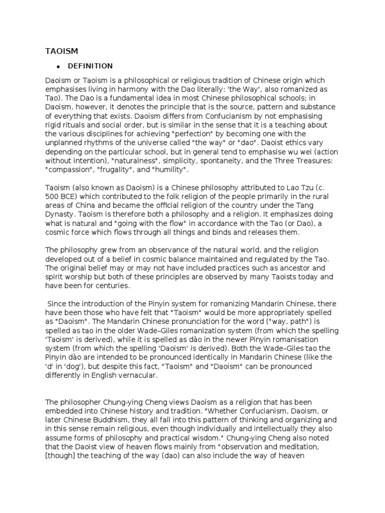 Understanding Taoism: Principles and Symbols | PDF | Confucianism | Laozi
