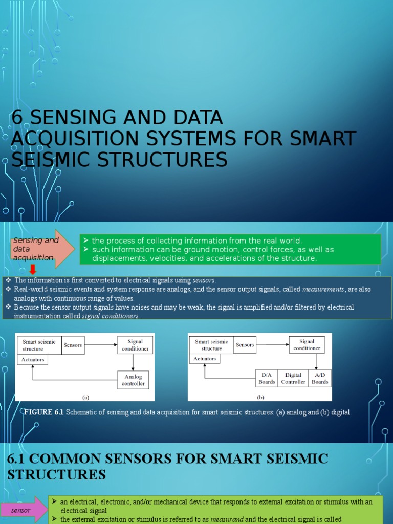 6 Sensing and Data Acquisition Systems For Smart | PDF | Analog To ...