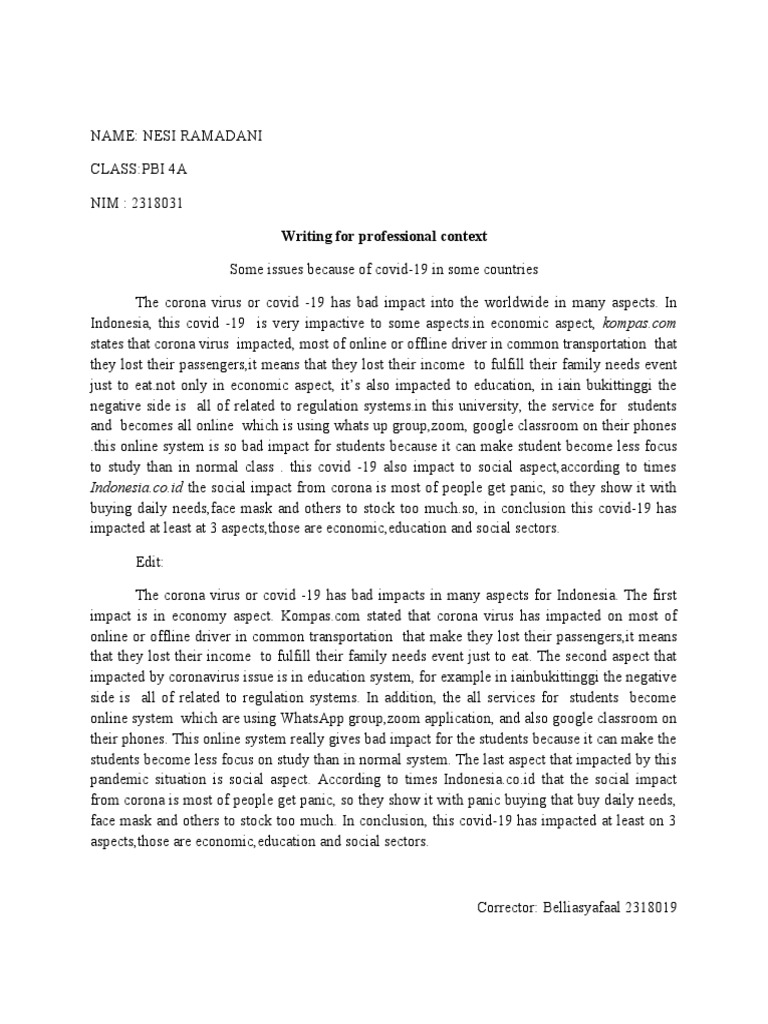 Writing For Professional Context | PDF | Economies | Business