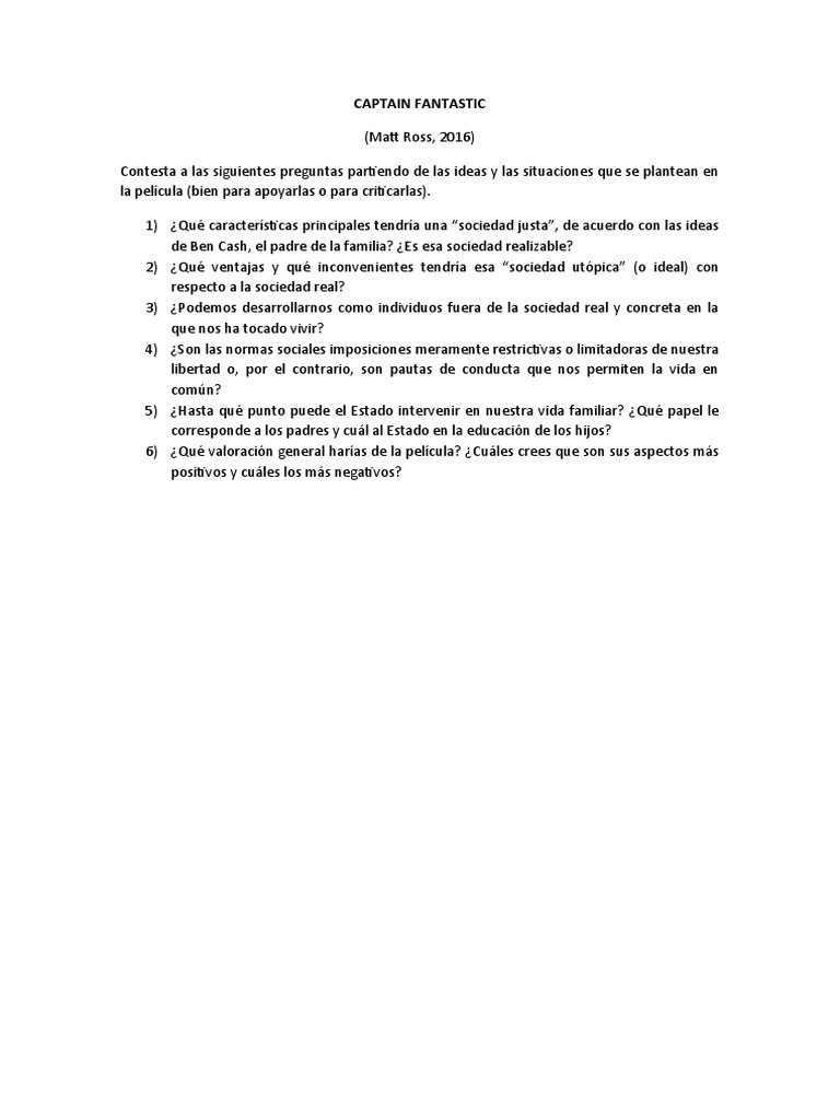 Captain Fantastic | PDF