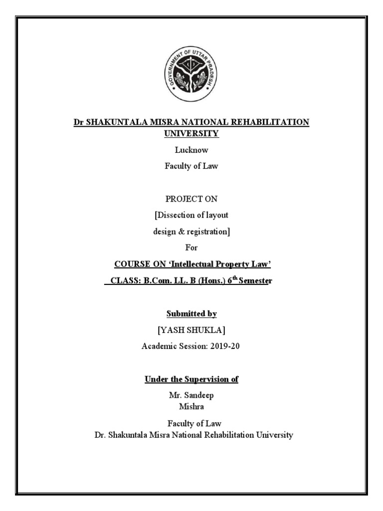 Registered Layout Designs & Intellectual Property Rights | PDF ...