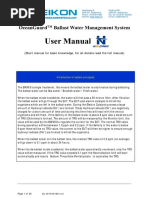 BalClor BWMS - Technical Manual, Version 2 - 0 | PDF | Water | Pump