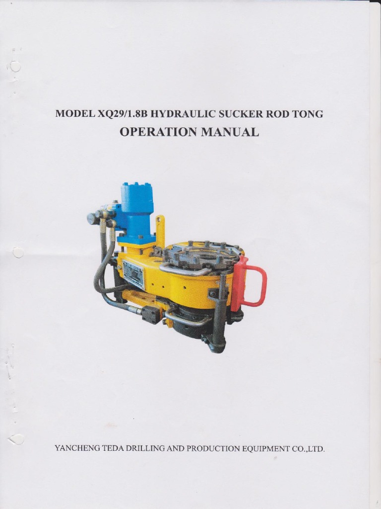Manual Rod Tong | PDF