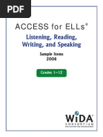 WIDA Writing Rubric | PDF | Vocabulary | Word