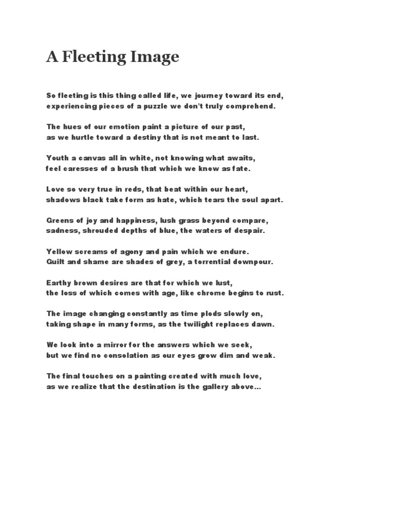 A Fleeting Image | PDF | Art | Religion & Spirituality