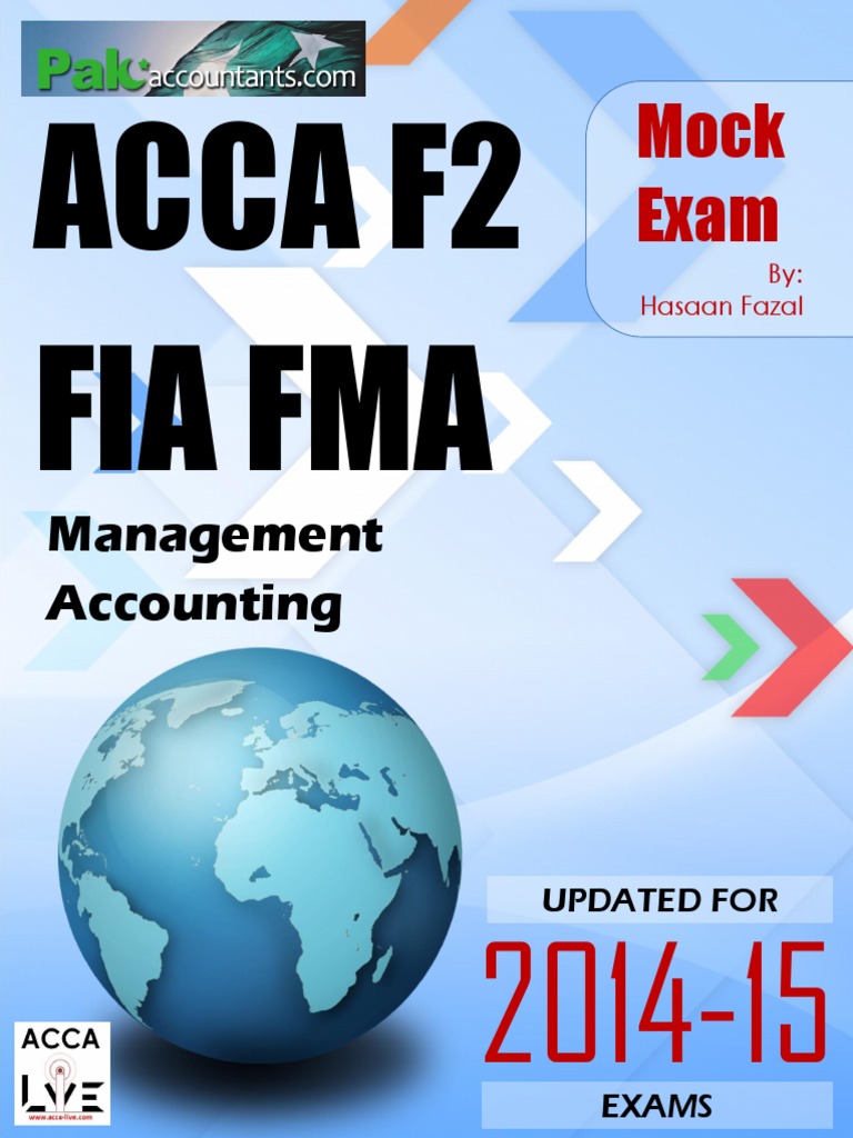 ACCA F2 FIA FMA Mock Exam 2014 15 PDF | PDF | Financial Accounting ...