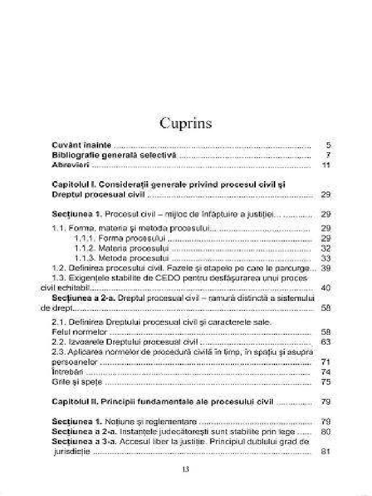 Cuprins Carte Briciu | PDF