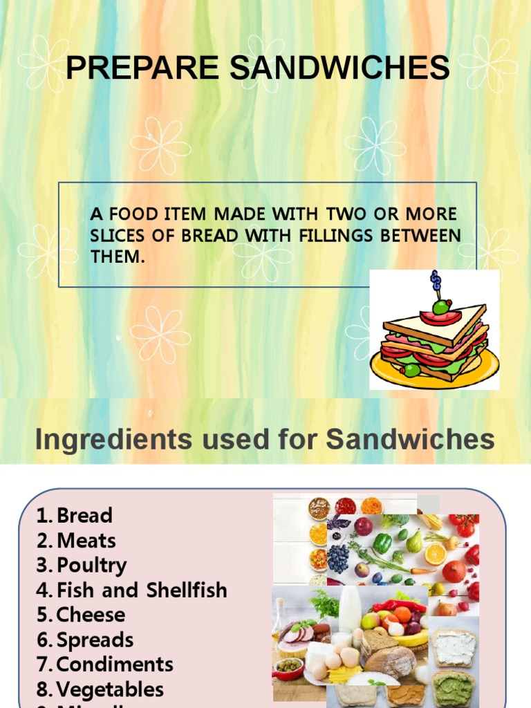 A Guide to Creating Different Types of Sandwiches | PDF | Sandwich ...