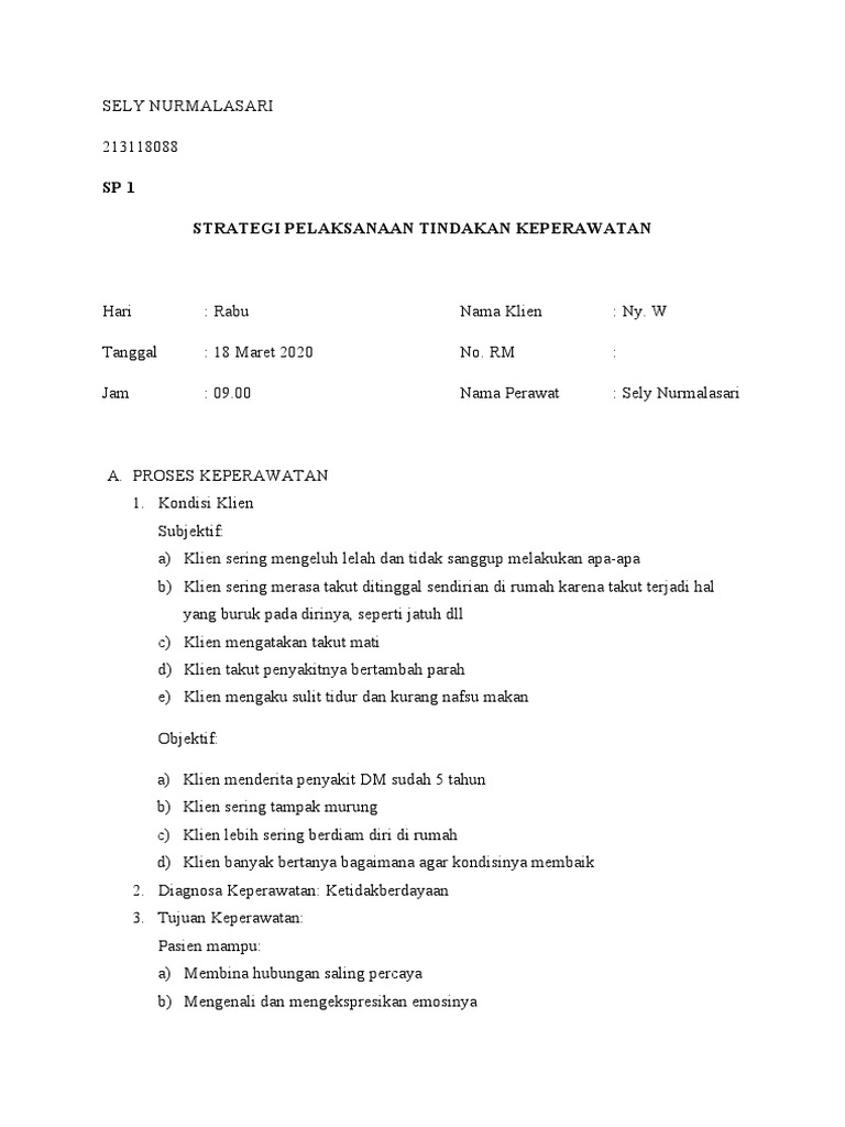 sp1 Ketidakberdayaan | PDF