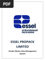 Vendor Codification User Manual | PDF