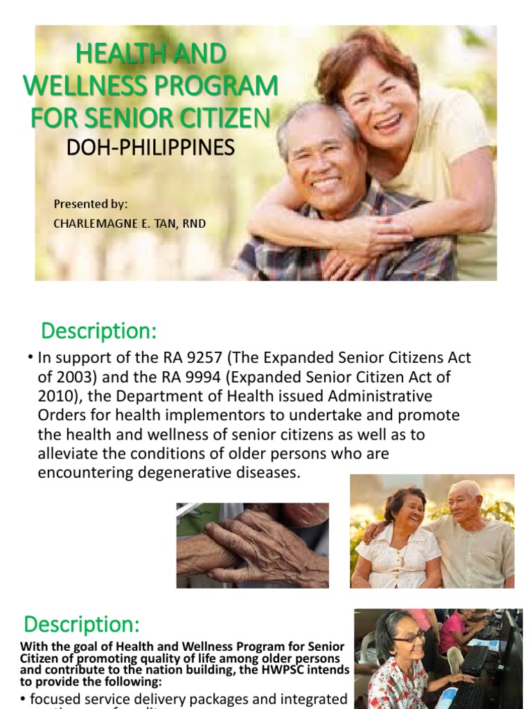 Promoting Health and Wellness for Senior Citizens | PDF | Geriatrics ...