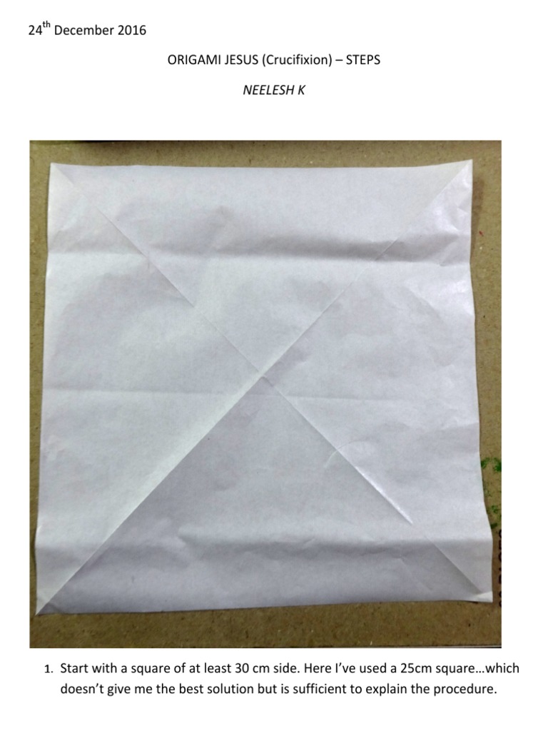 Origami - Jesus 48 PDF | PDF | Nail (Anatomy) | Teaching Mathematics