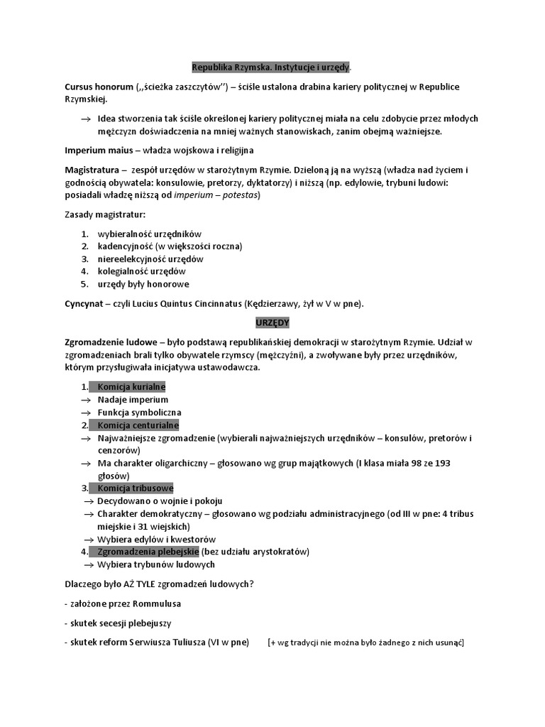 Republika Rzymska | PDF