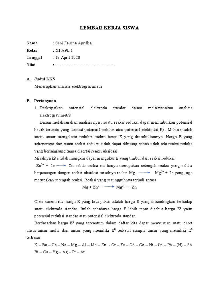 SENI FAJRINA A (XI APL 1) Intrument | PDF