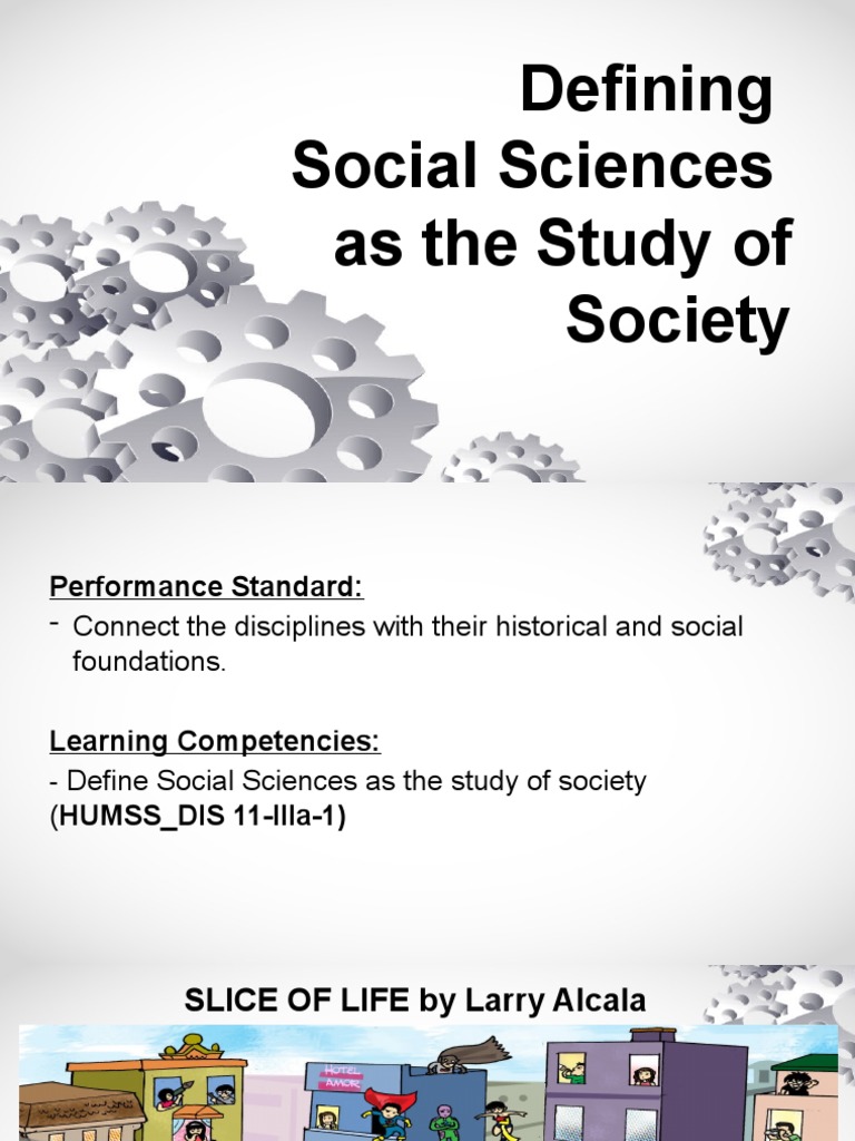 Defining Social Sciences As The Study Of Society Pdf