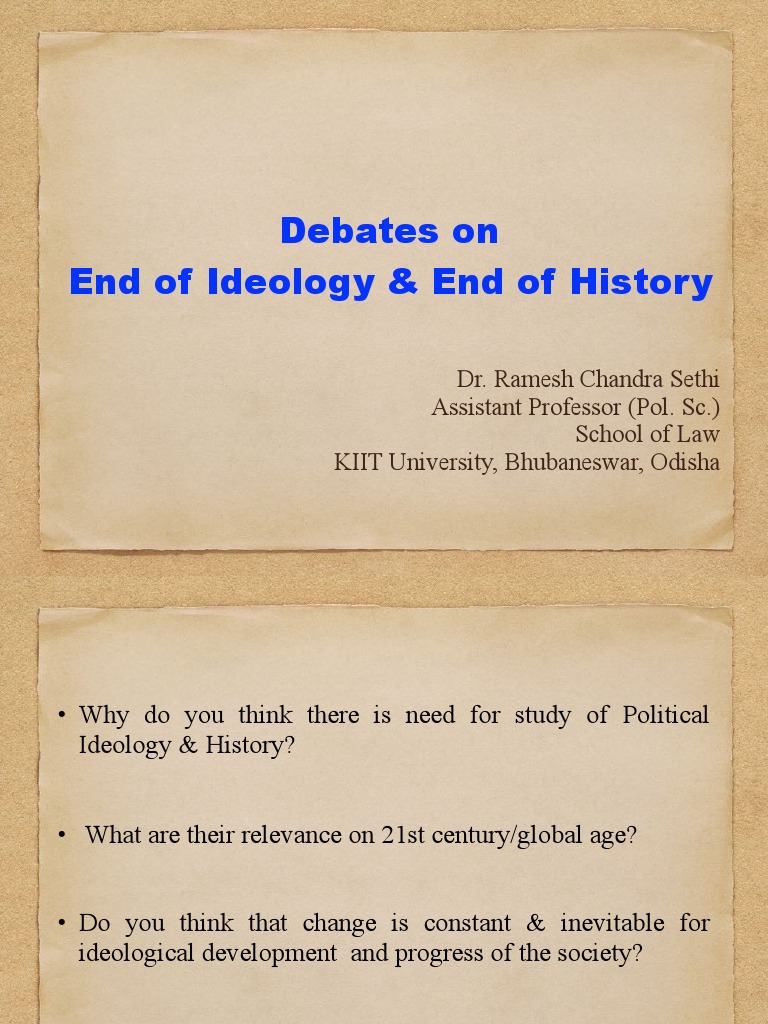 Debates On End of Ideology & End of History PDF | PDF | Liberalism ...