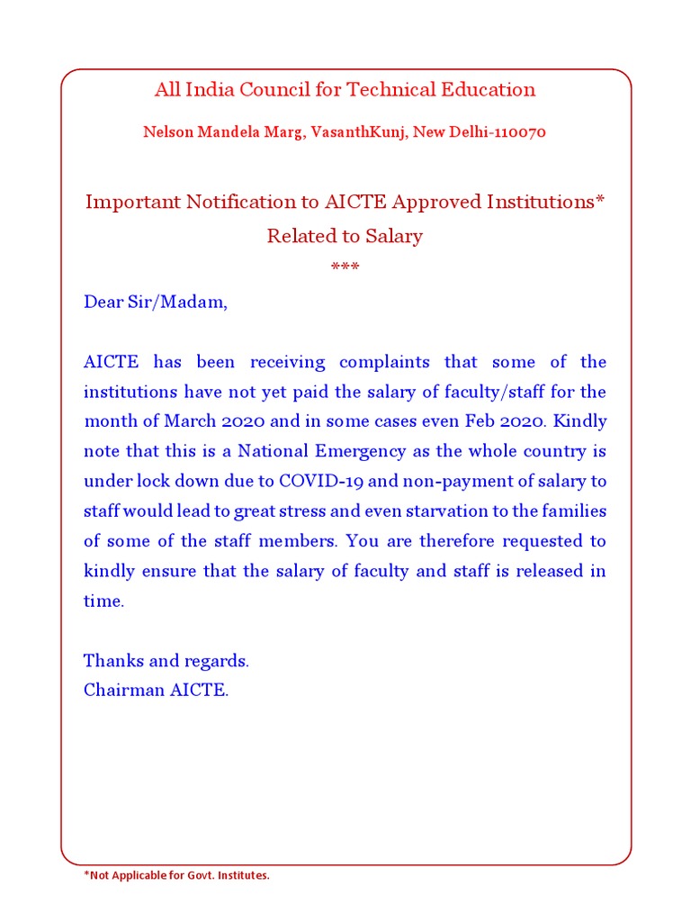 Notification Salary PDF | PDF | Career & Growth