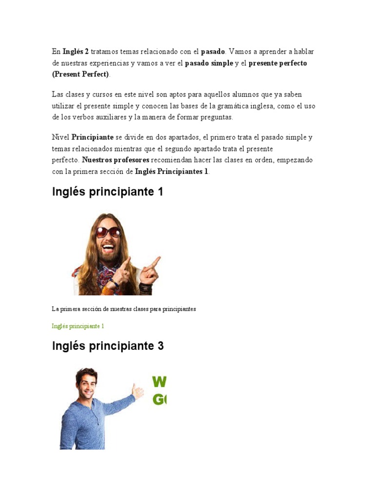 Reglas Basicas Del Ingles | PDF