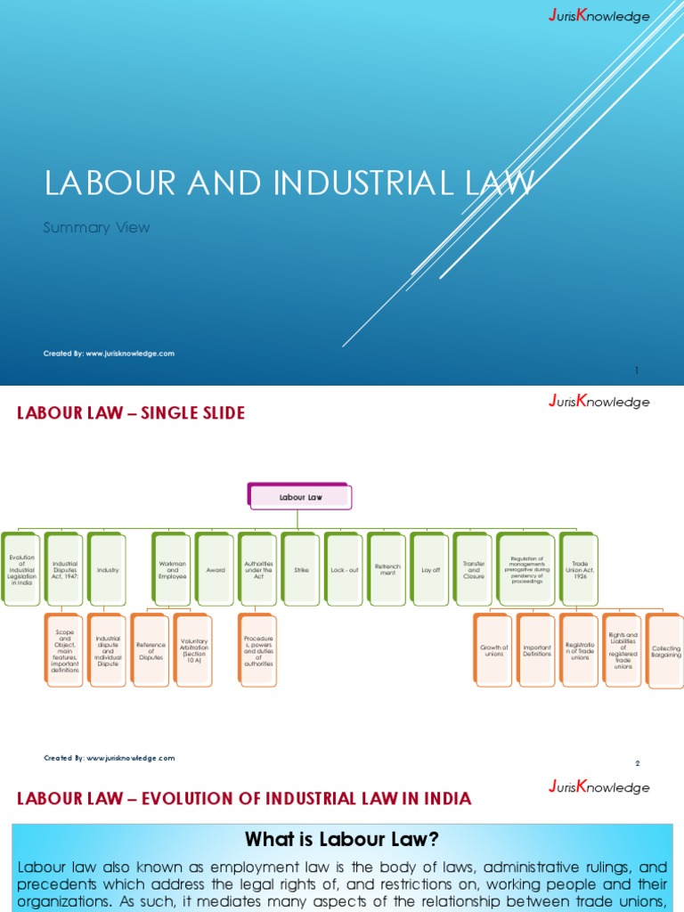 Labour and Industrial Law: Summary View | PDF | Labour Law | Arbitration