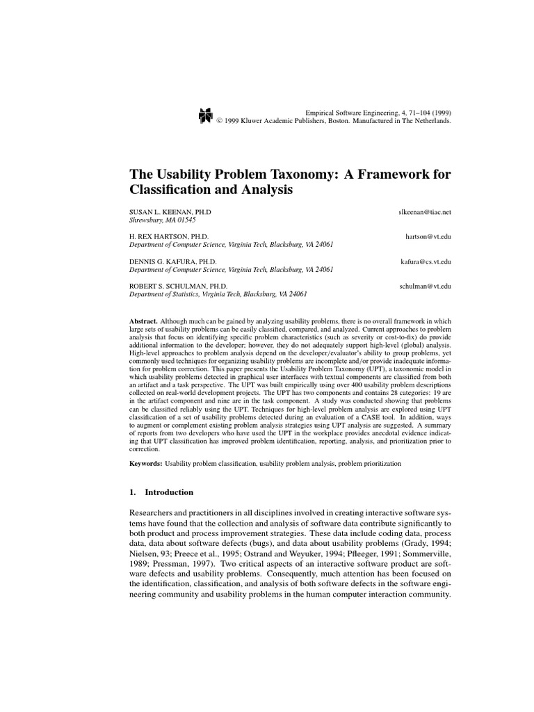 Keenan Classification PDF | PDF | Usability | P Value
