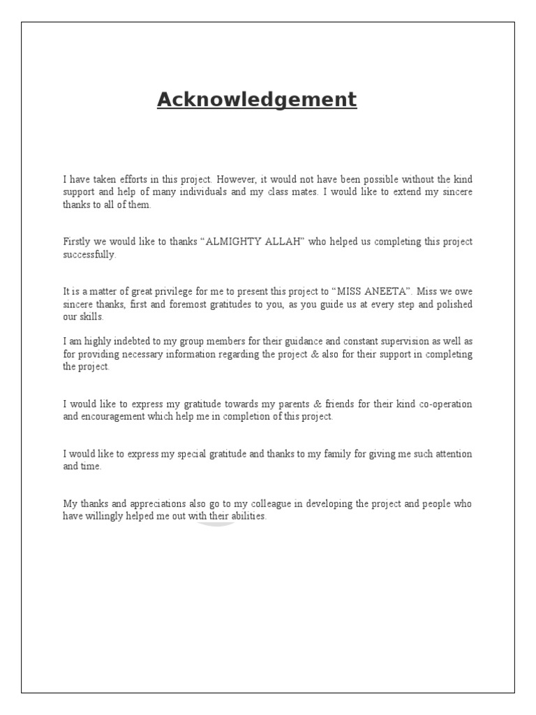 Acknowledgement | Download Free PDF | Java Virtual Machine | Java ...