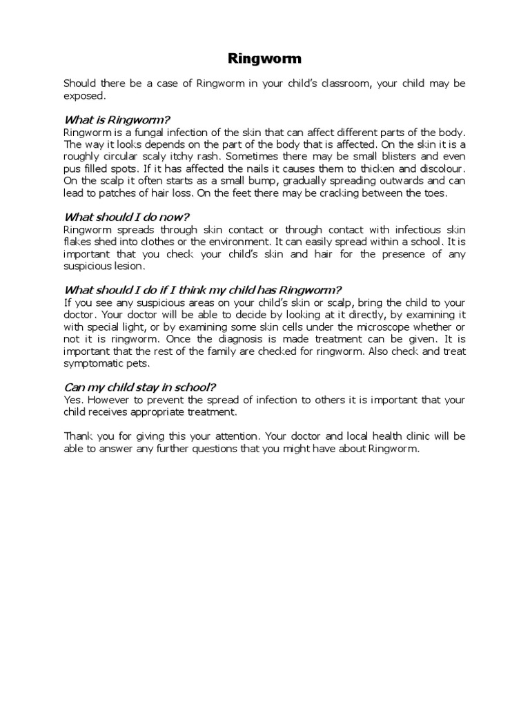 Ringworm | PDF