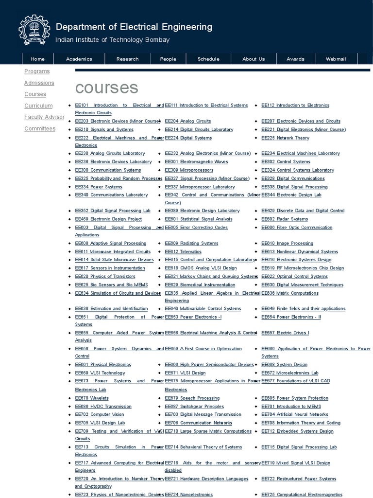 IIT Bombay Electrical Engineering Department | PDF | Digital Signal ...